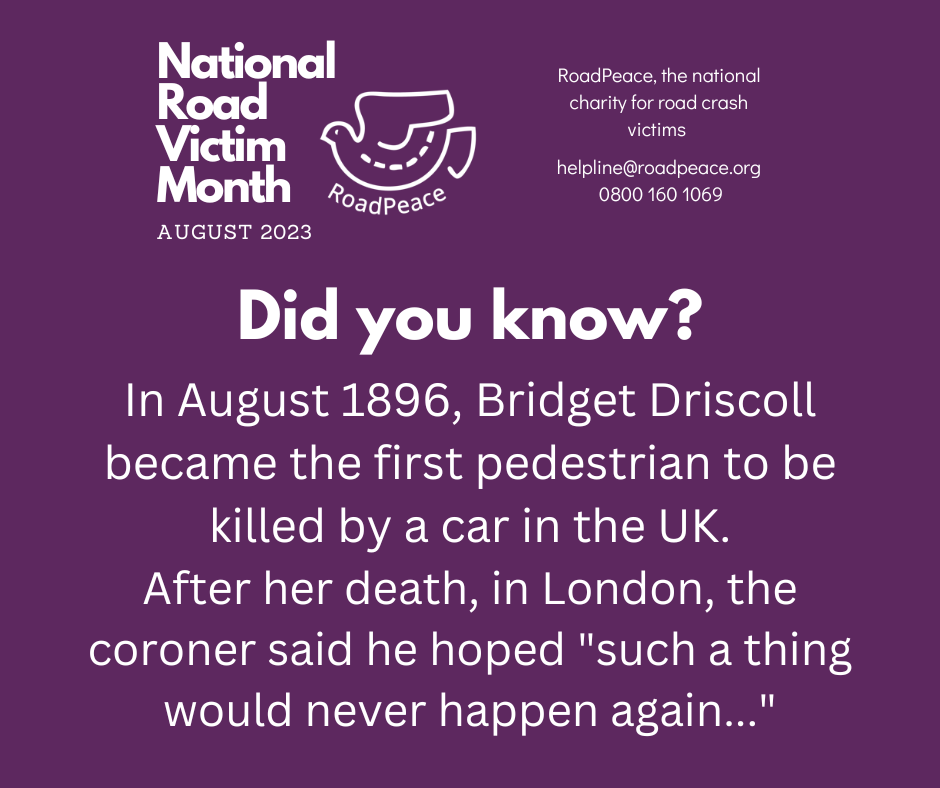 New graphics for National Road Victim Month - RoadPeace