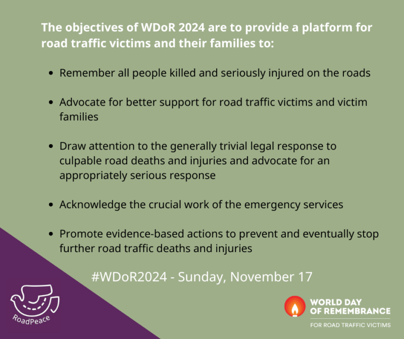World Day of Remembrance - RoadPeace
